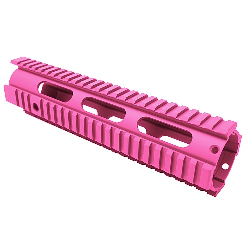 AR-15 10" Quadrail Float Handguard with Round Port